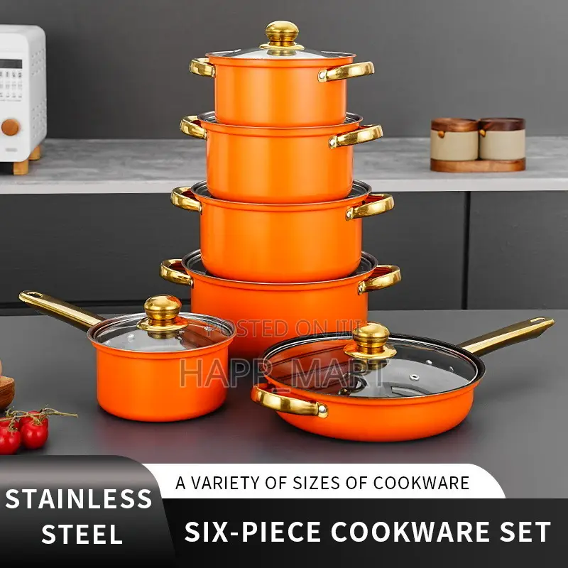 6-Piece Luxe Cookware Pot Set in Port-Harcourt - Kitchenware & Cookware ...