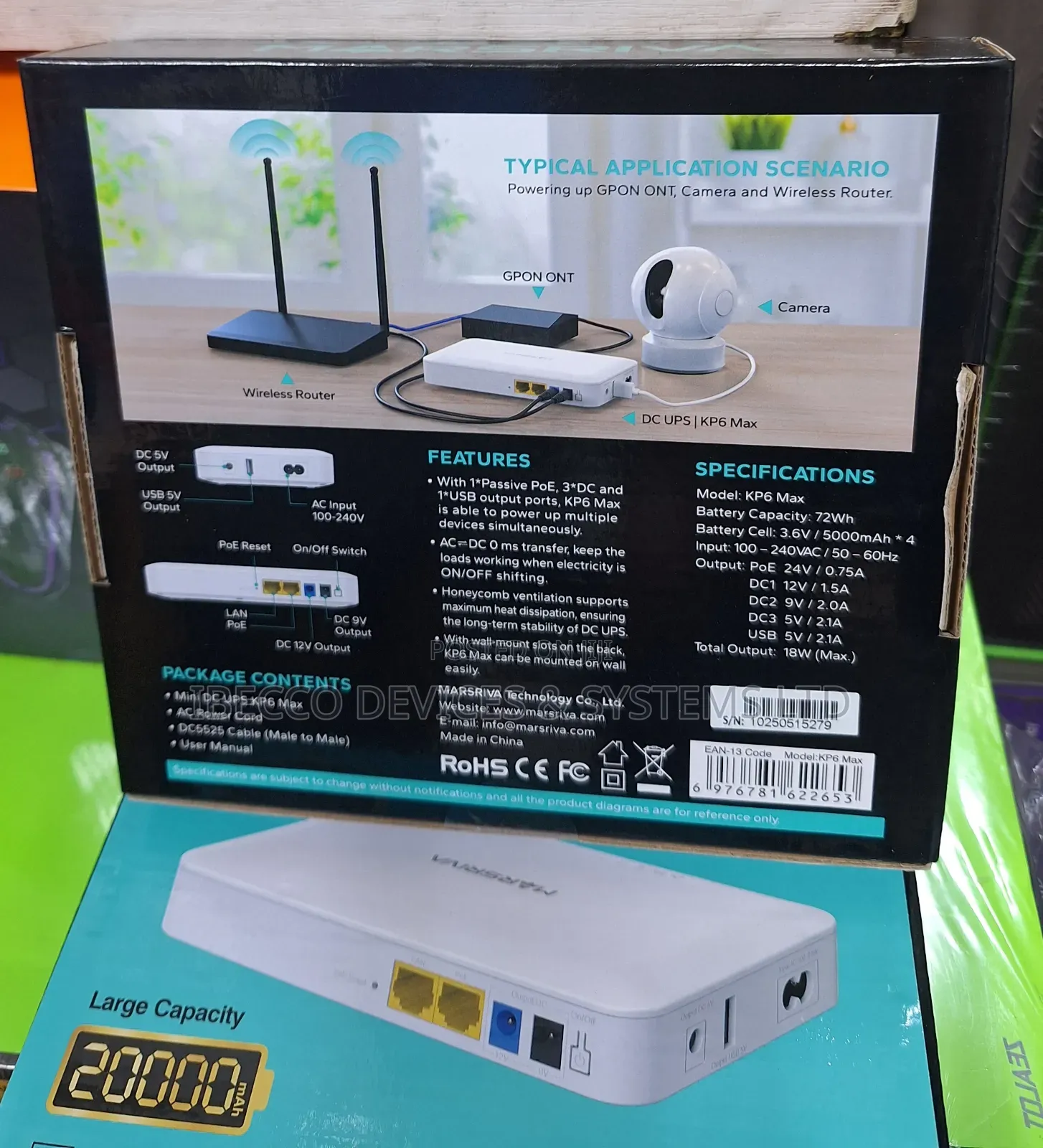 Marsriva 20000mah Mini Dc Ups Router Power Bank in Ibadan - Networking ...