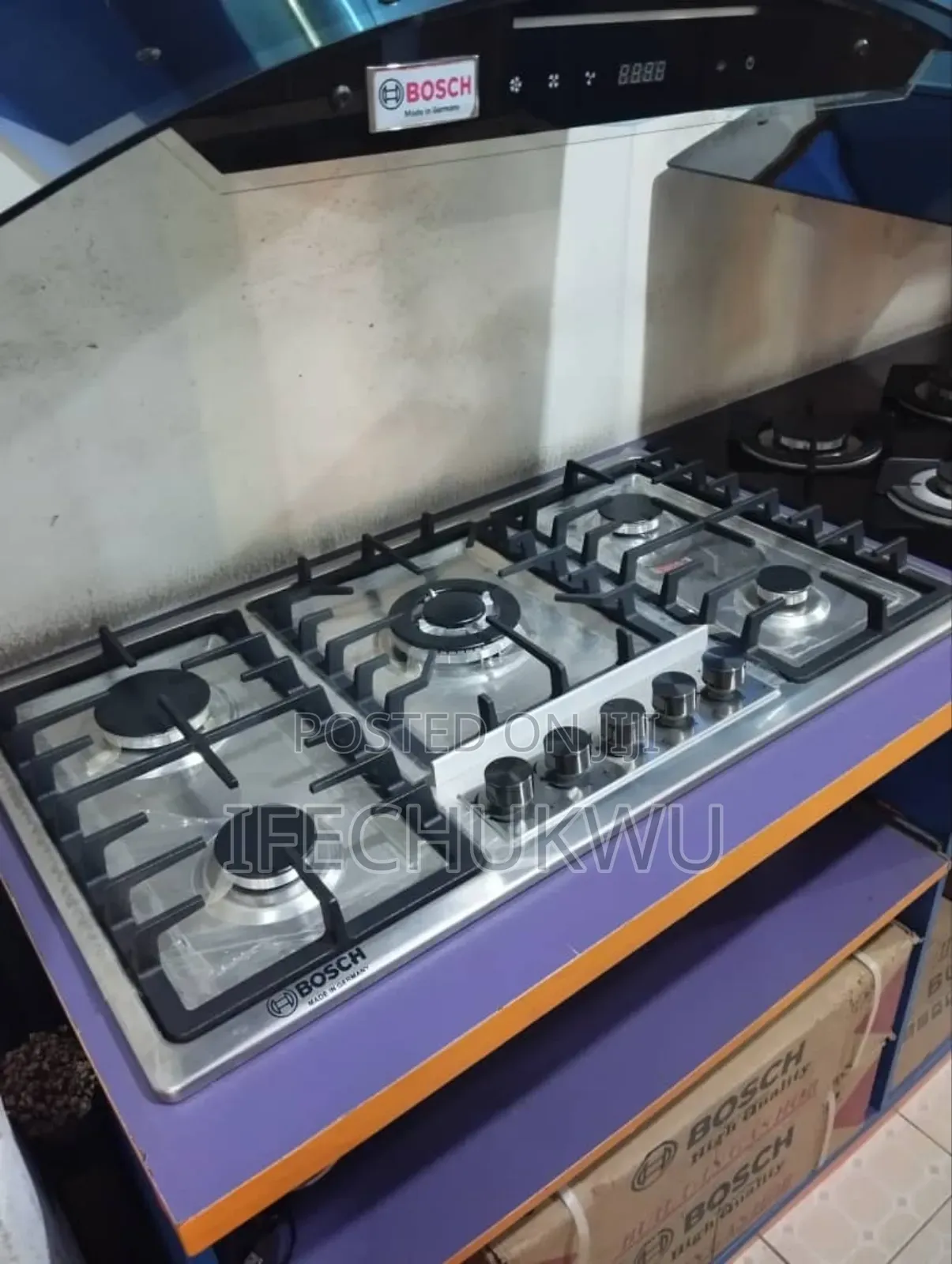 Original Quality Bosch Stainless Steel Silver Color Inbuilt Gas Cooker ...