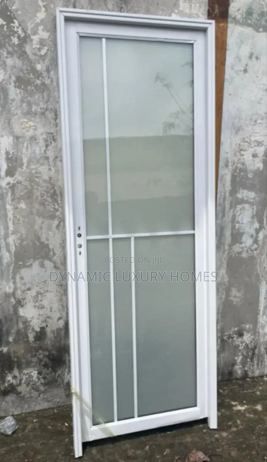 White Frame Toilet Full Tempered Glass Door in Orile - Doors & Security ...