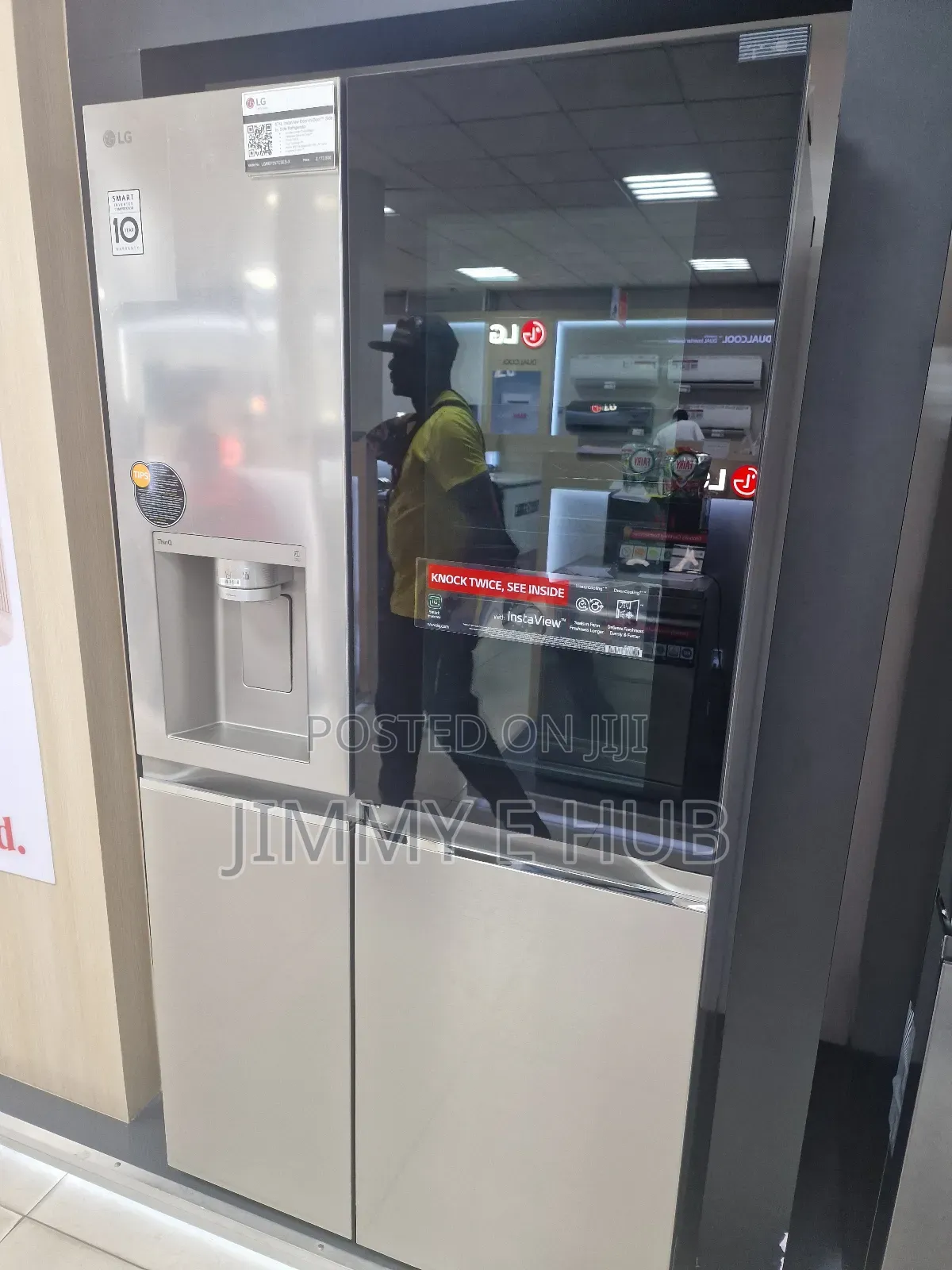 Lg Side by Side 674l Refrigerator (Knock Twice View) Ref 257 Cses-X in ...