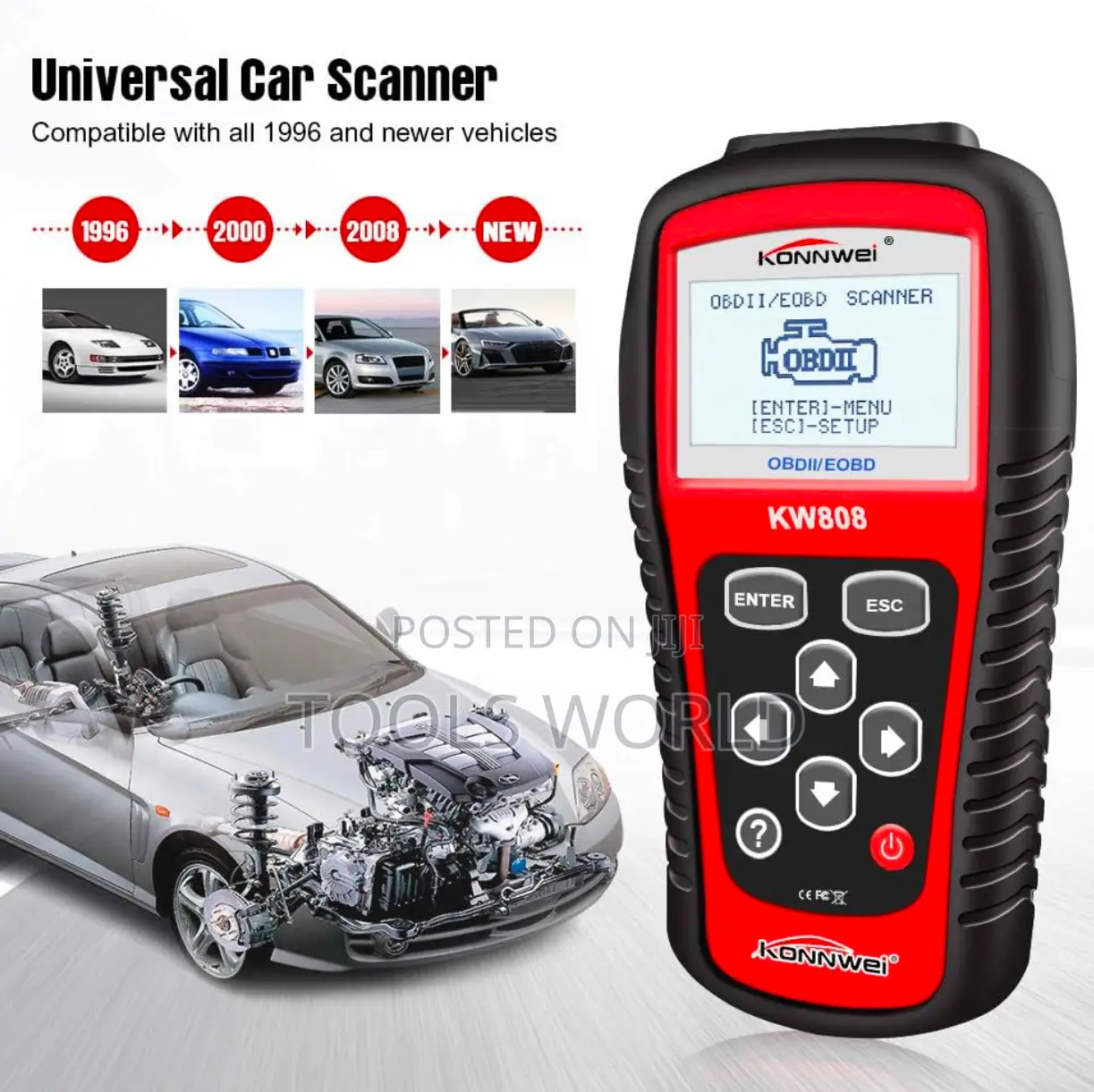 Obd2 Scanner Automotive Fault Diagnosis Instrument Detection Decoder in ...
