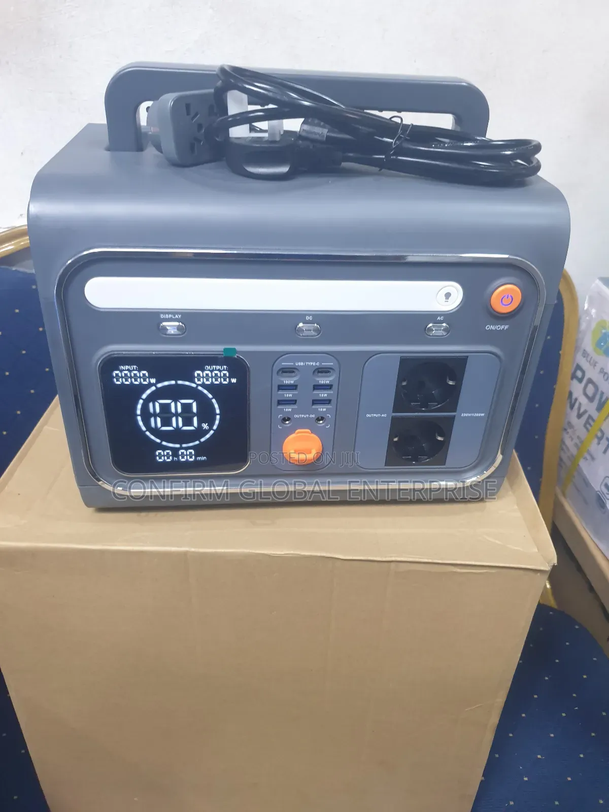 Powerfull 1200watts Solar Generator (1kwh) With 300w Solar Panel in ...