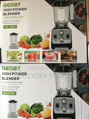 Gemat Professional Heavy Duty Blender - 2ltr Jar 600ml Cup - 3000w in ...