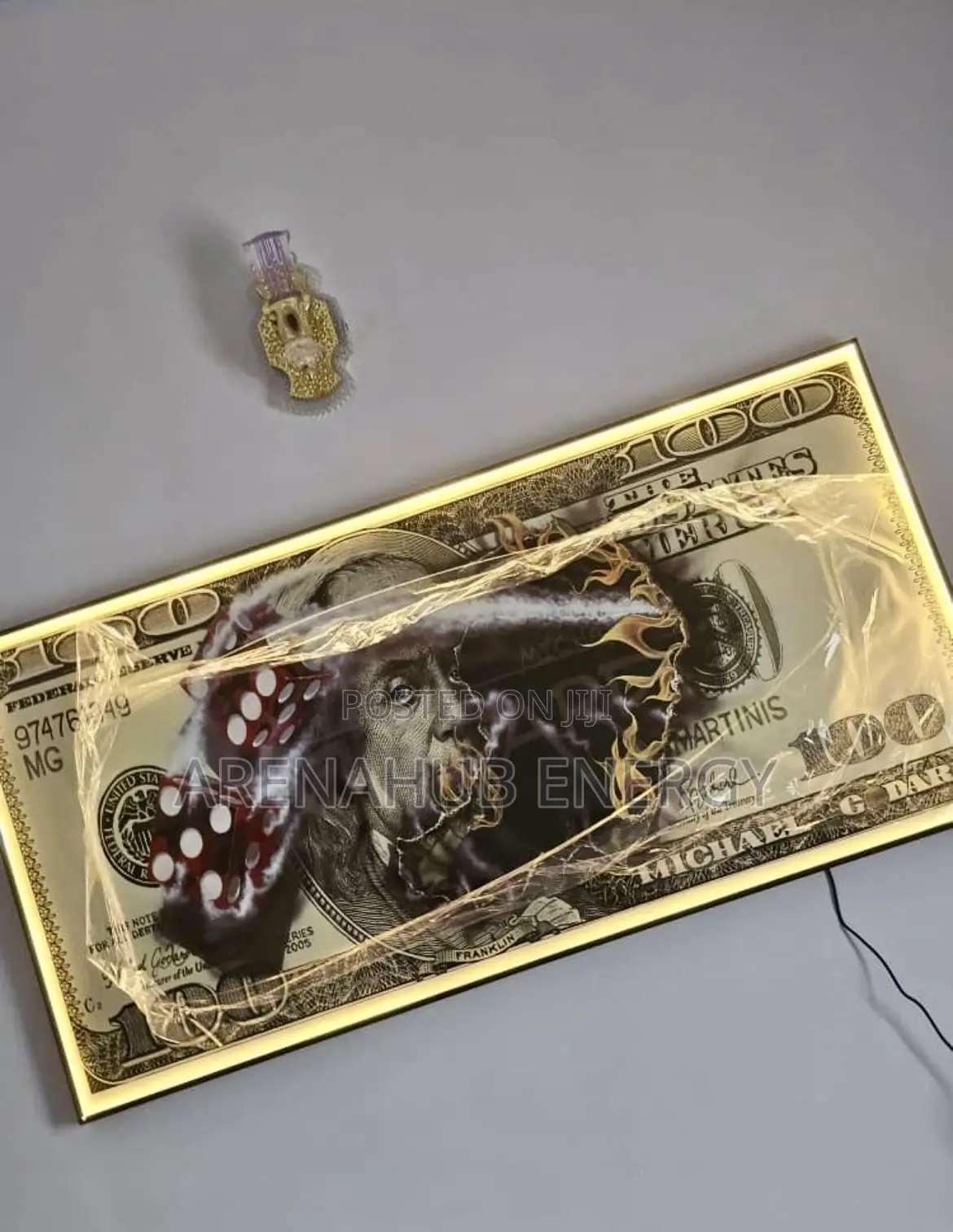 Living Room Decor Dollar Modern Inspirational Creative Money Bill 100 ...