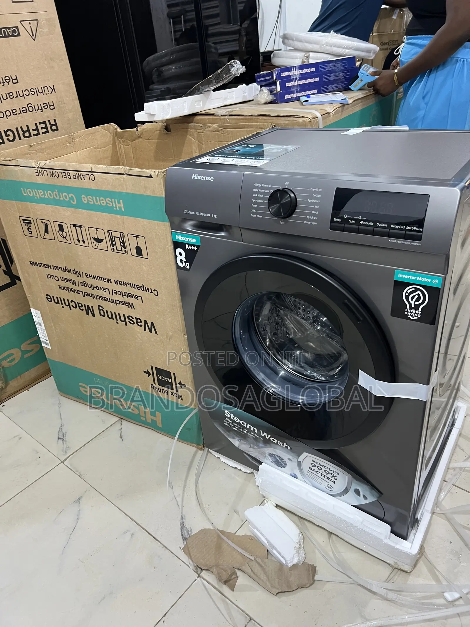 Hisense Front Load Automatic Washing Machine – 8kg Capacity in Ikorodu ...