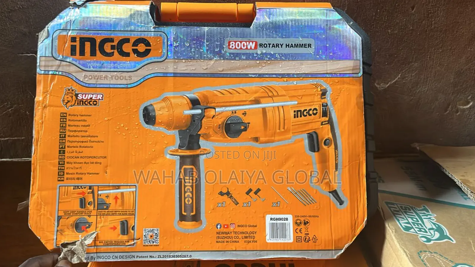 Ingco Rotary Hammer 800w – Powerful Heavy-Duty Drilling Machine for ...