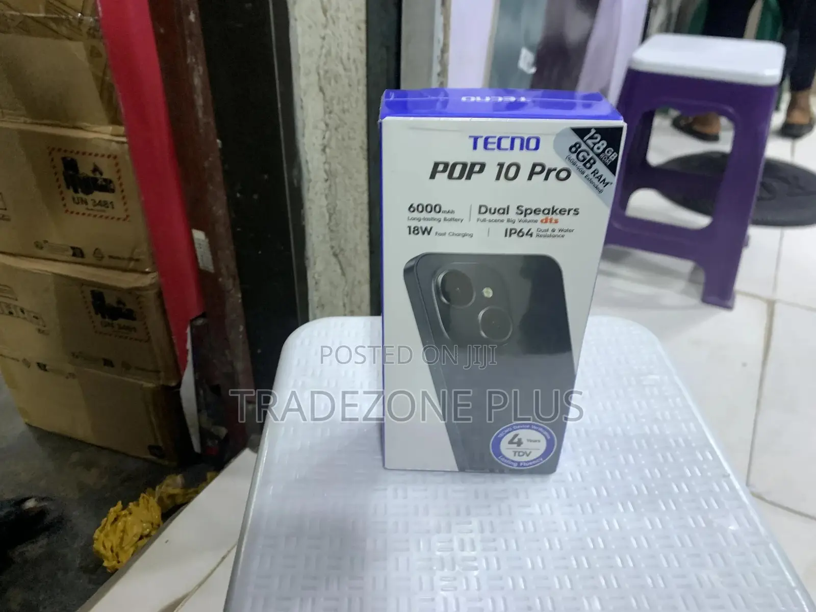 New Tecno Pop 10 Pro 128 GB Blue in Alimosho - Mobile Phones, Tradezone ...