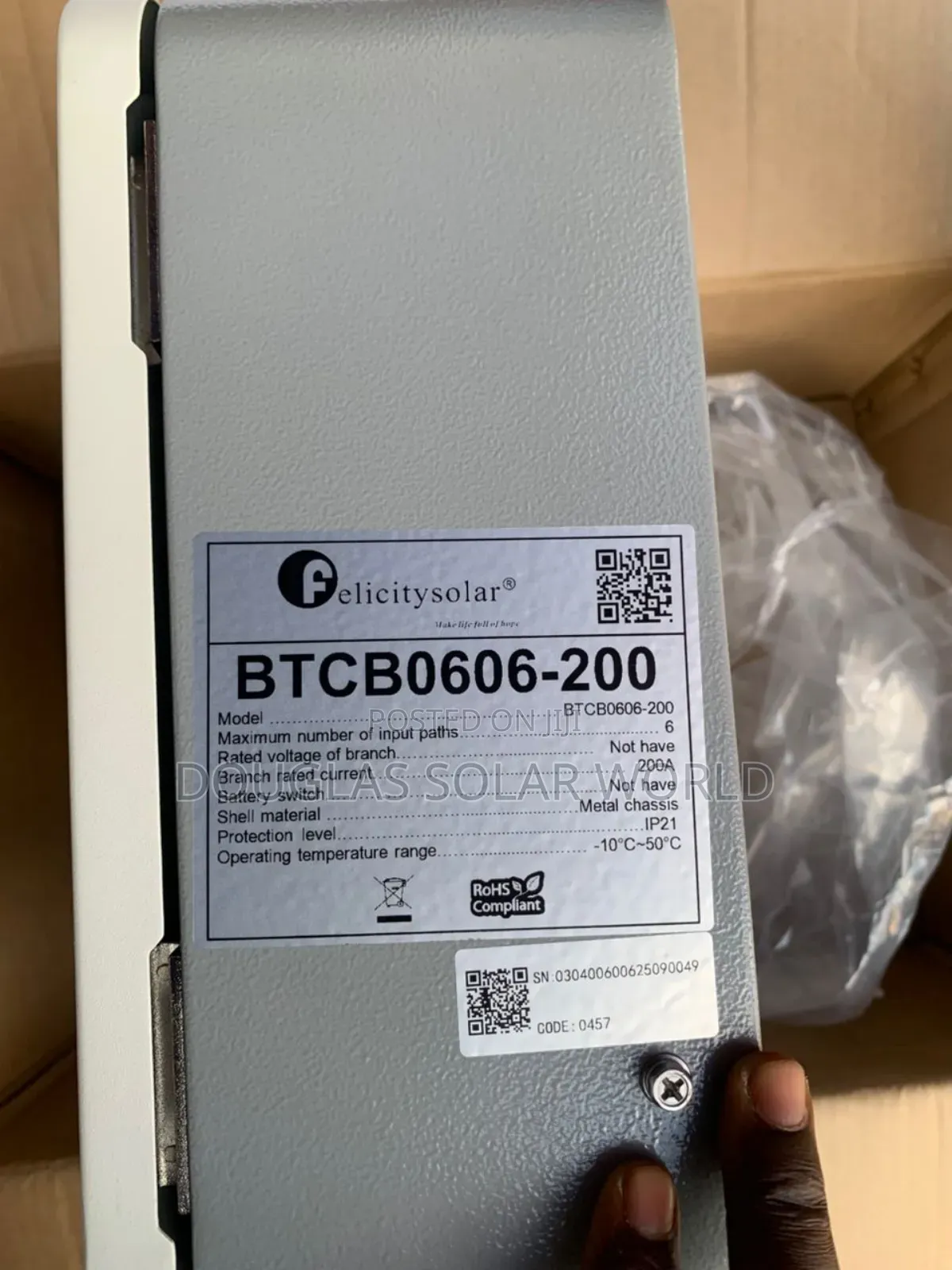 200a Felicity Combiner Box for sale - Douglas Solar World Price: ₦ ...