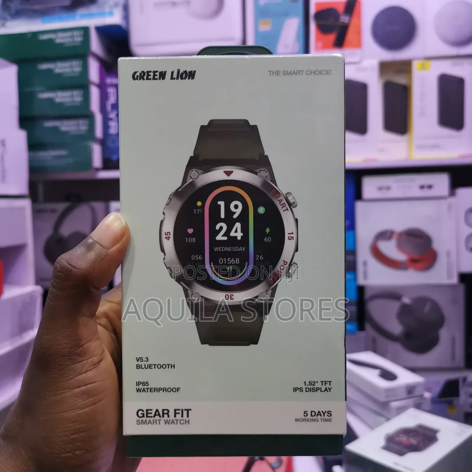Green Lion Gear Fit Smart Watch for sale - Aquila Stores Price: ₦ ...