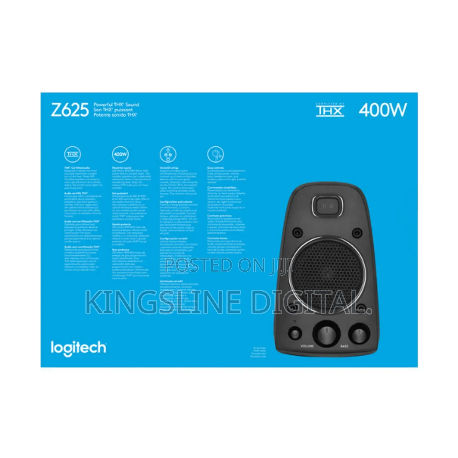 Logitech Z625 400w Pc Gaming Computer.Desktop Speaker With Bluetooth in ...
