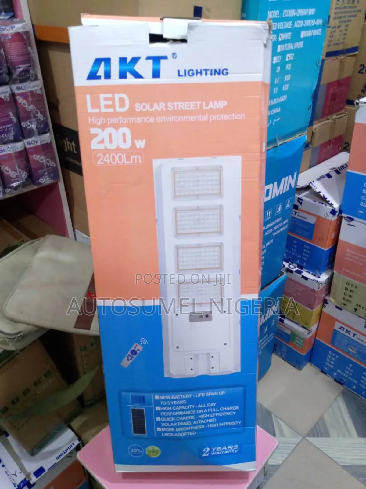 Akt 200w Integrated Solar Street Light With Panel in Ikeja - Electrical ...