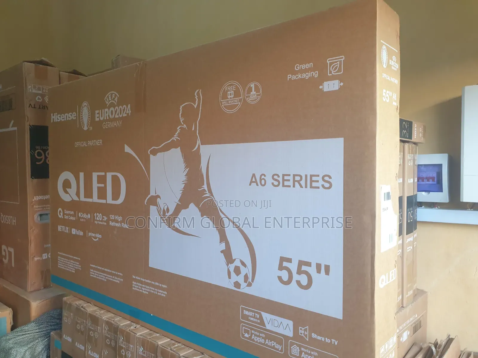 Latest 55" Hisense Qled Smart Tv With Youtube, Netflix, Playstore, Etc ...