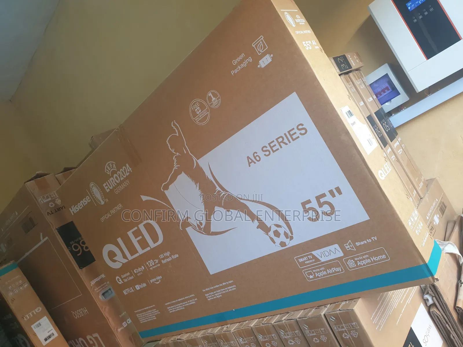 Latest 55" Hisense Qled Smart Tv With Youtube, Netflix, Playstore, Etc ...