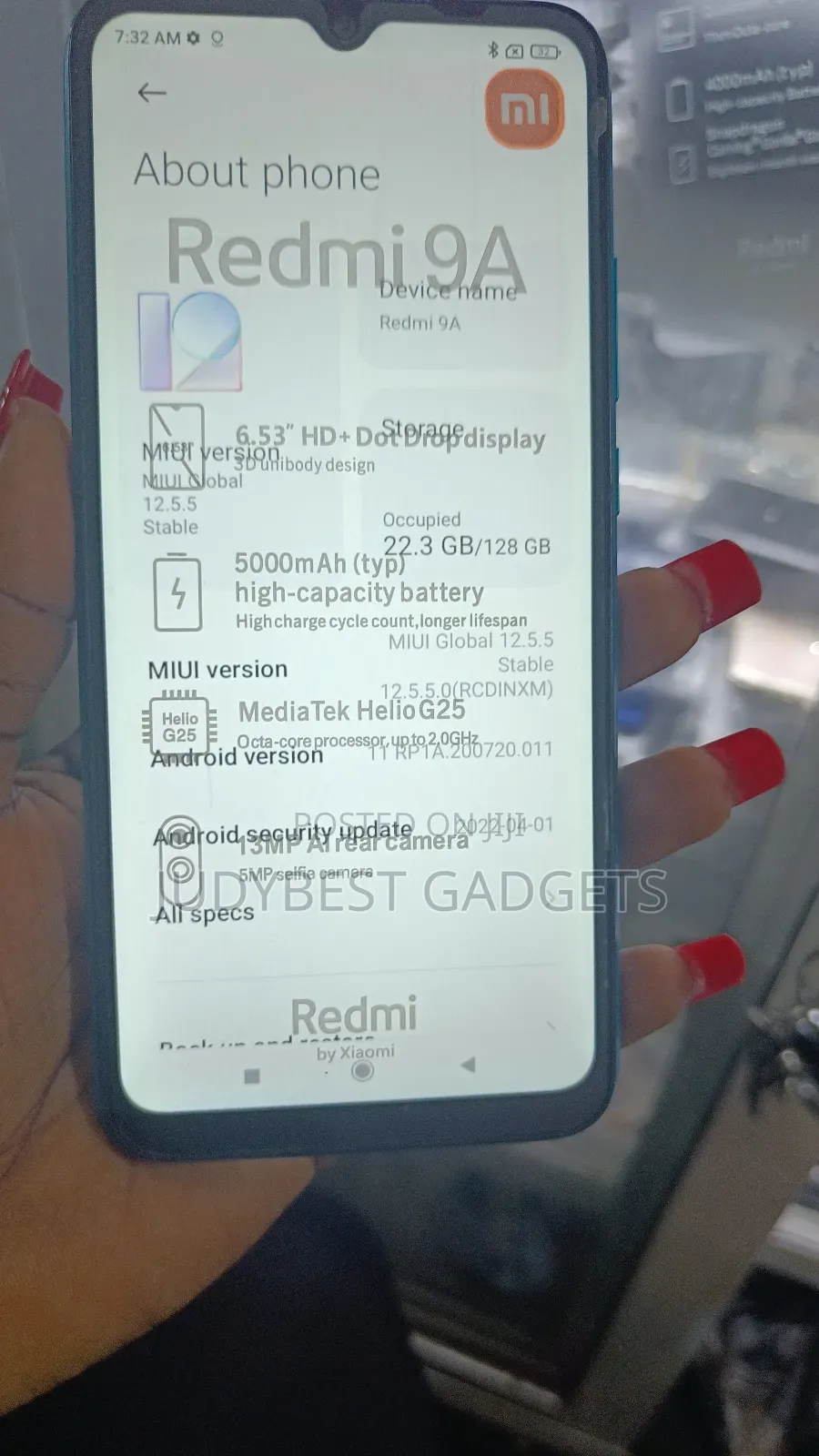 Xiaomi Redmi 9A 128 GB Blue in Ikeja - Mobile Phones, 𝐉𝐔𝐃𝐘𝐁𝐄𝐒𝐓 𝐆𝐀𝐃𝐆𝐄𝐓𝐒 ...