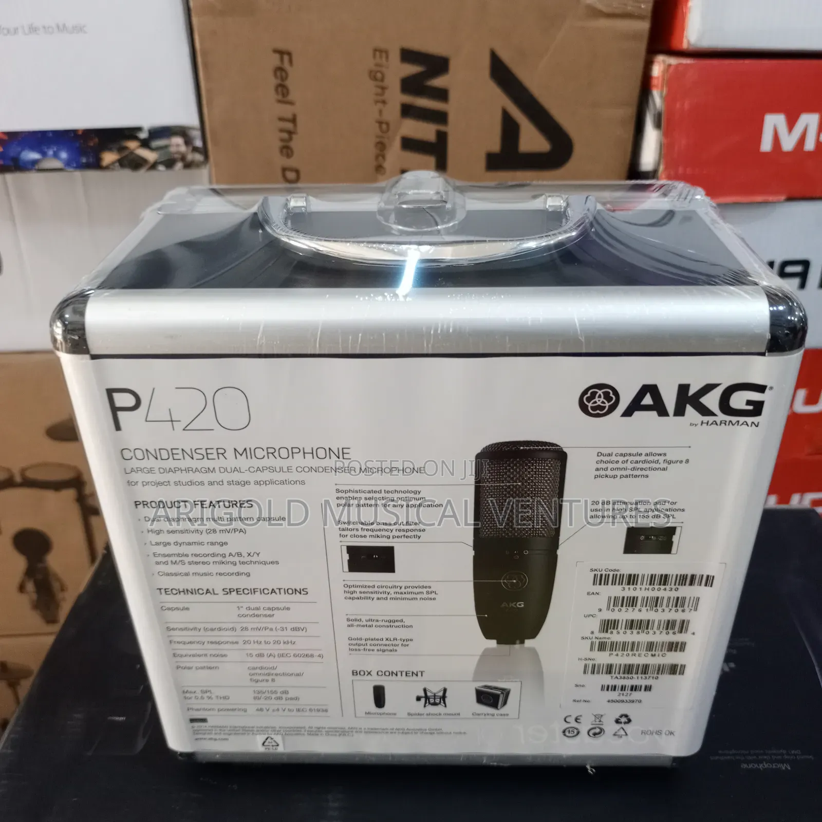 Professional Akg Studio Microphone P420 Big Name in Lekki - Audio ...