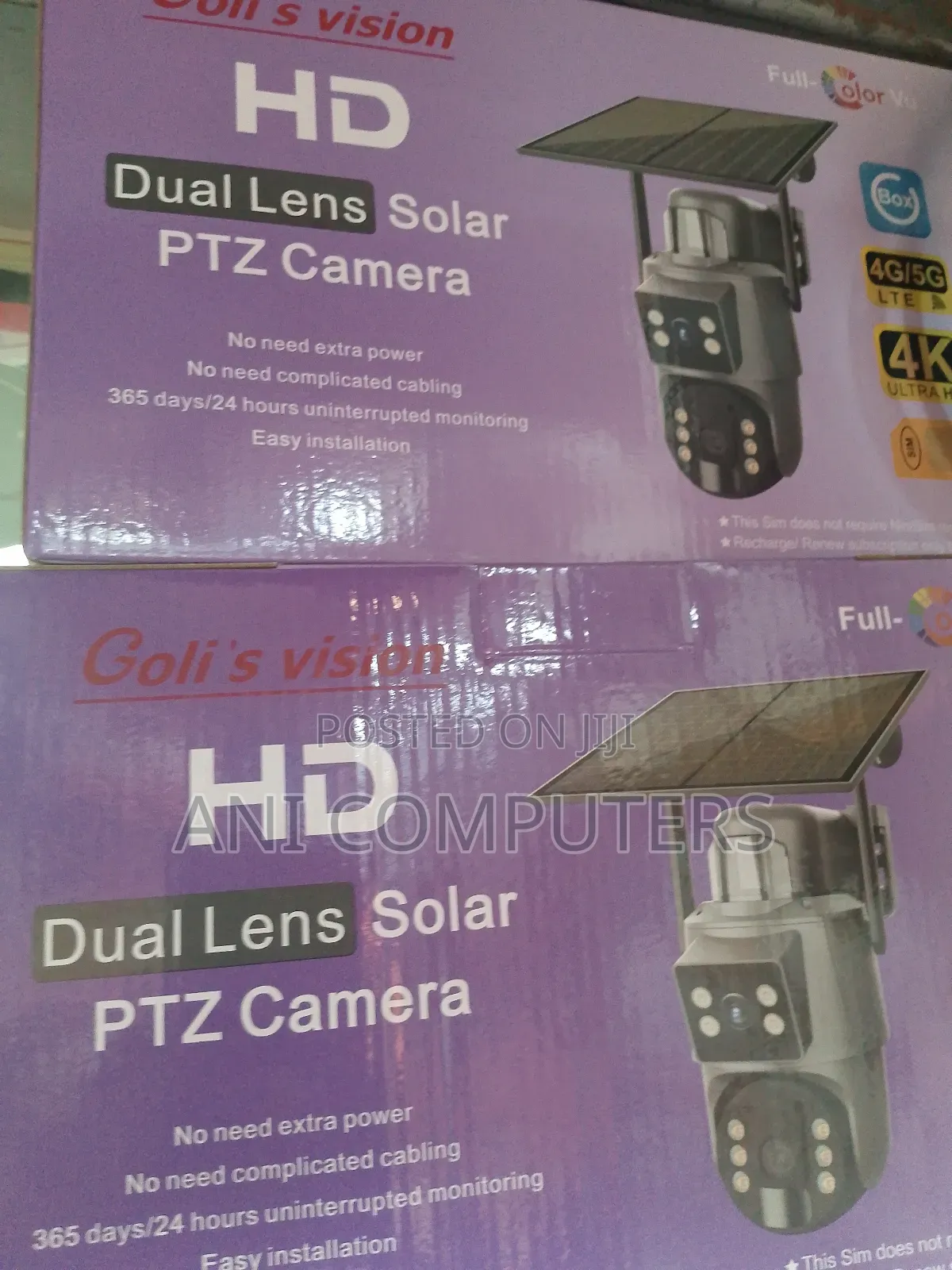 Golis Vision Dual Lens Solar Camera With Sim Card in Ikeja - Security ...
