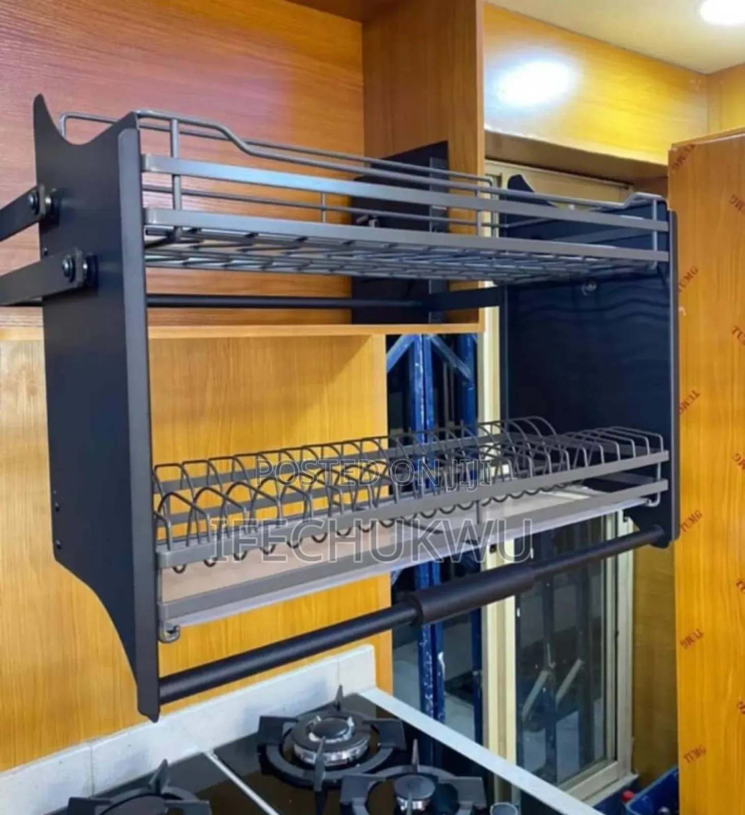 Original Quality Kitchen Rack Inbuilt Cabinet Pull Down Plate Rack Etc ...