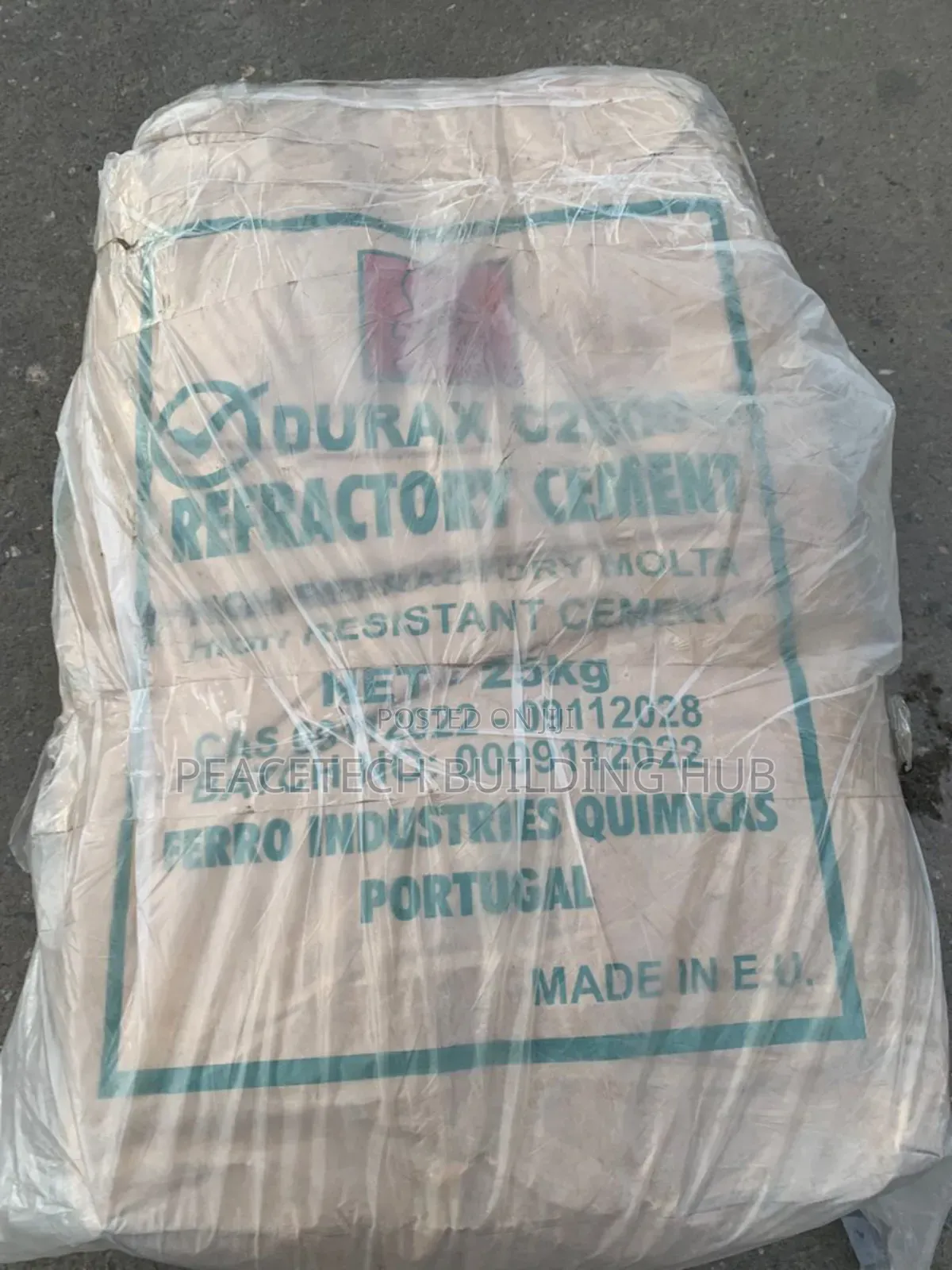 Durax C2000 Refractory Cement for sale - PEACETECH BUILDING HUB Price ...