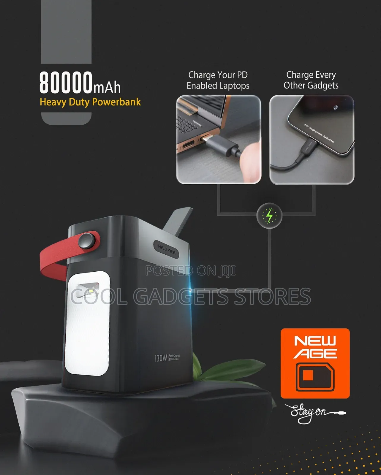 Newage Heavy Duty (A.I. Power) 80000mah Power Bank in Ibadan ...