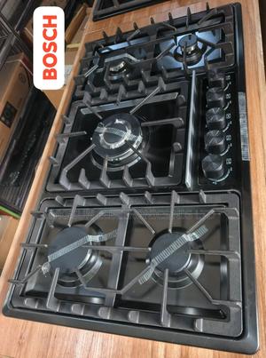 Original German Bosch Inbuilt Automatic Black Steel Gas Cooker Hob for ...