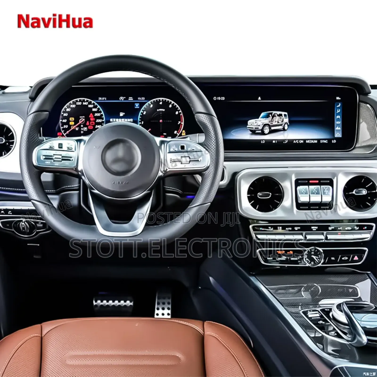 Mercedes Benz G-class Gwagon Car Android Multimedia System Dual Screen ...