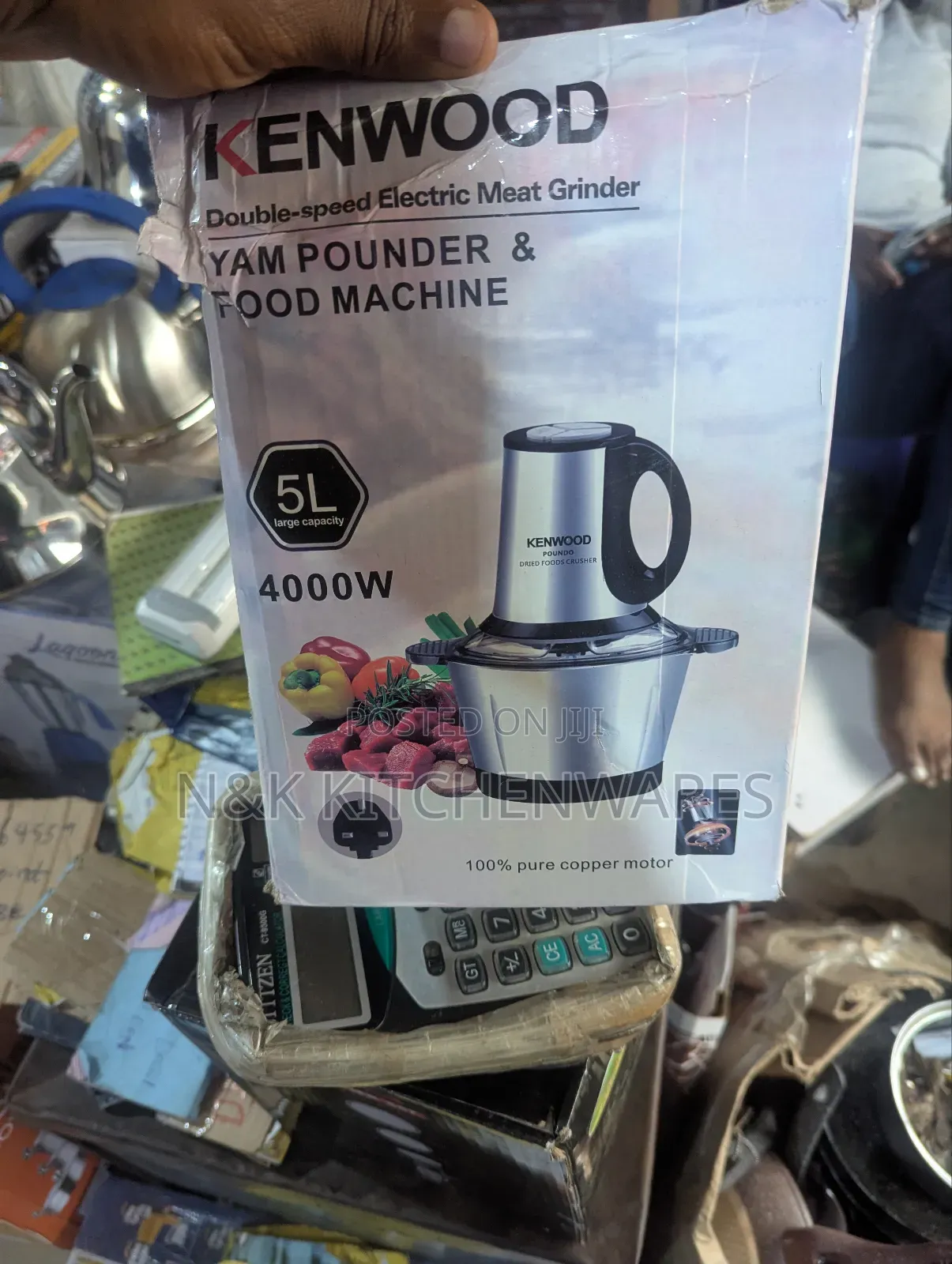 Kenwood Double-Speed Electric Meat Grinder Yam Pounder 5 Liters in ...