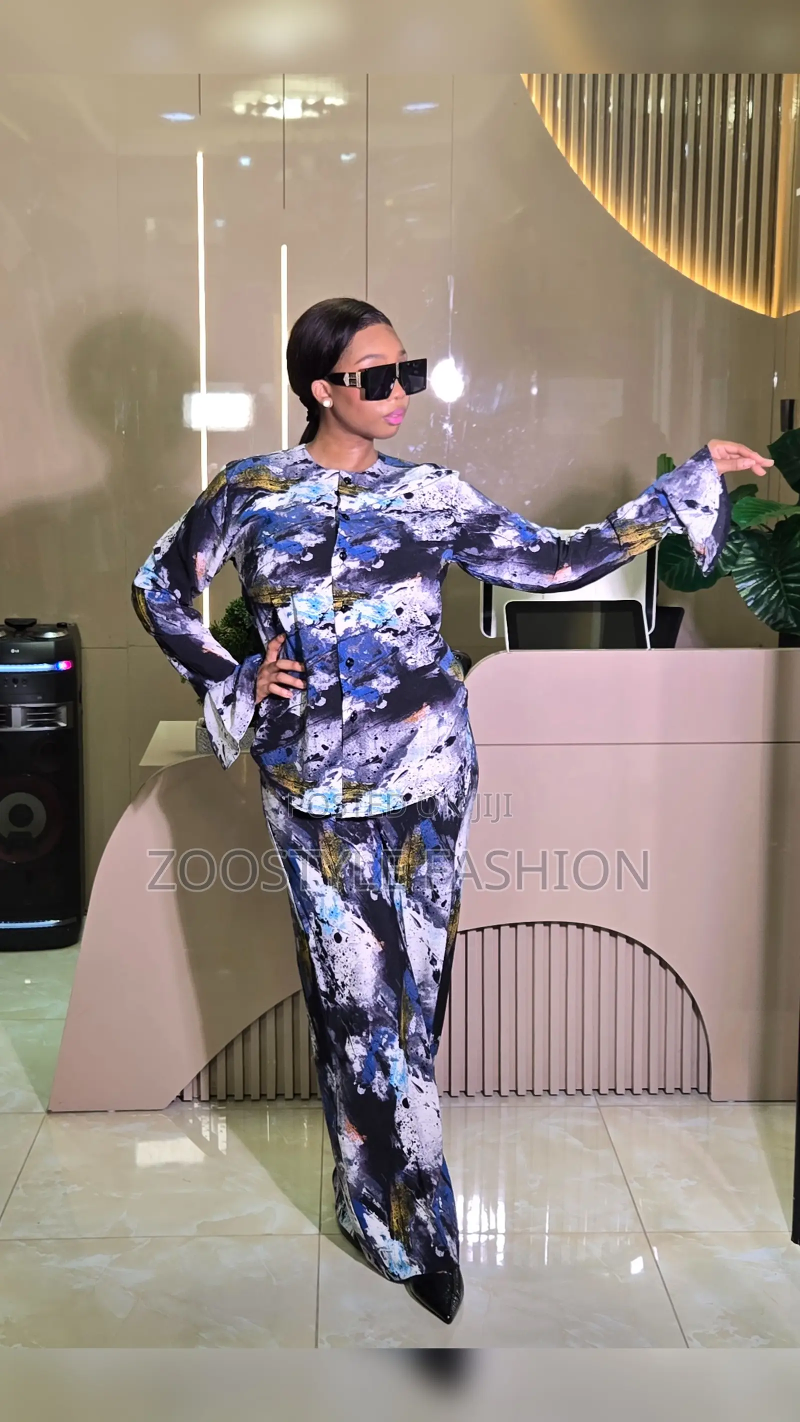 Blue Pattern Two Piece Set in Garki 2 - Clothing, Zoostyle Fashion ...