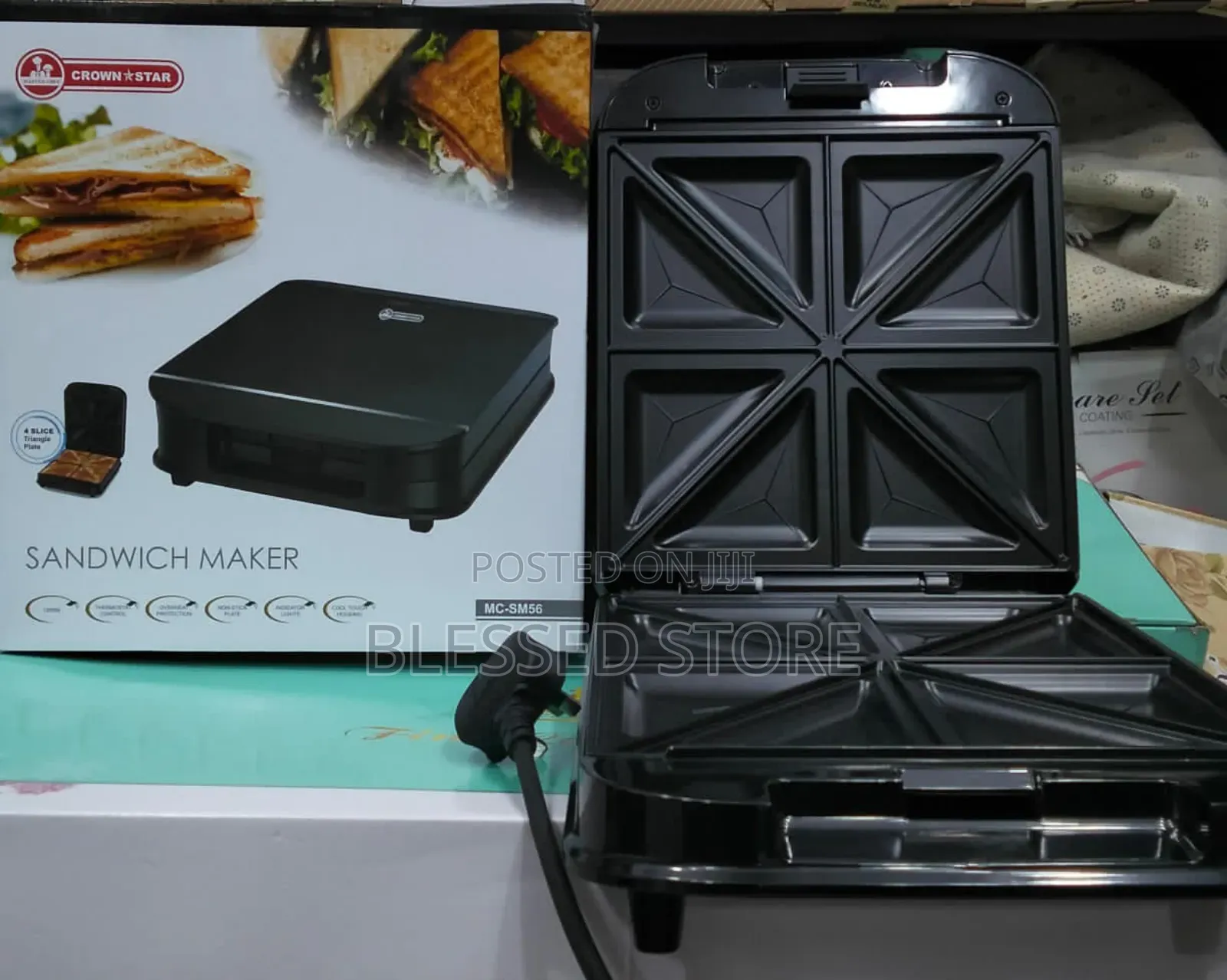 Crownstar Master Chef 4 Slice Bread Toaster/ Sandwich Toaster in Lagos ...