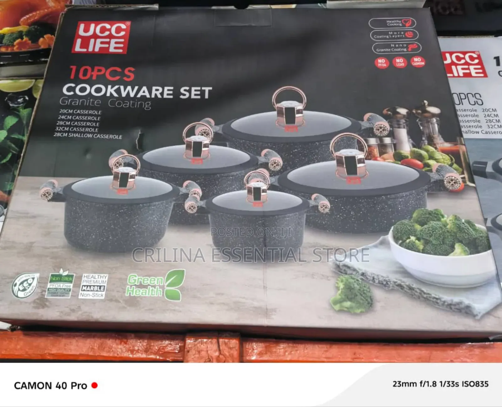 Ucc Life 10pcs Granite Coating Cookware Set in Orile - Kitchenware ...