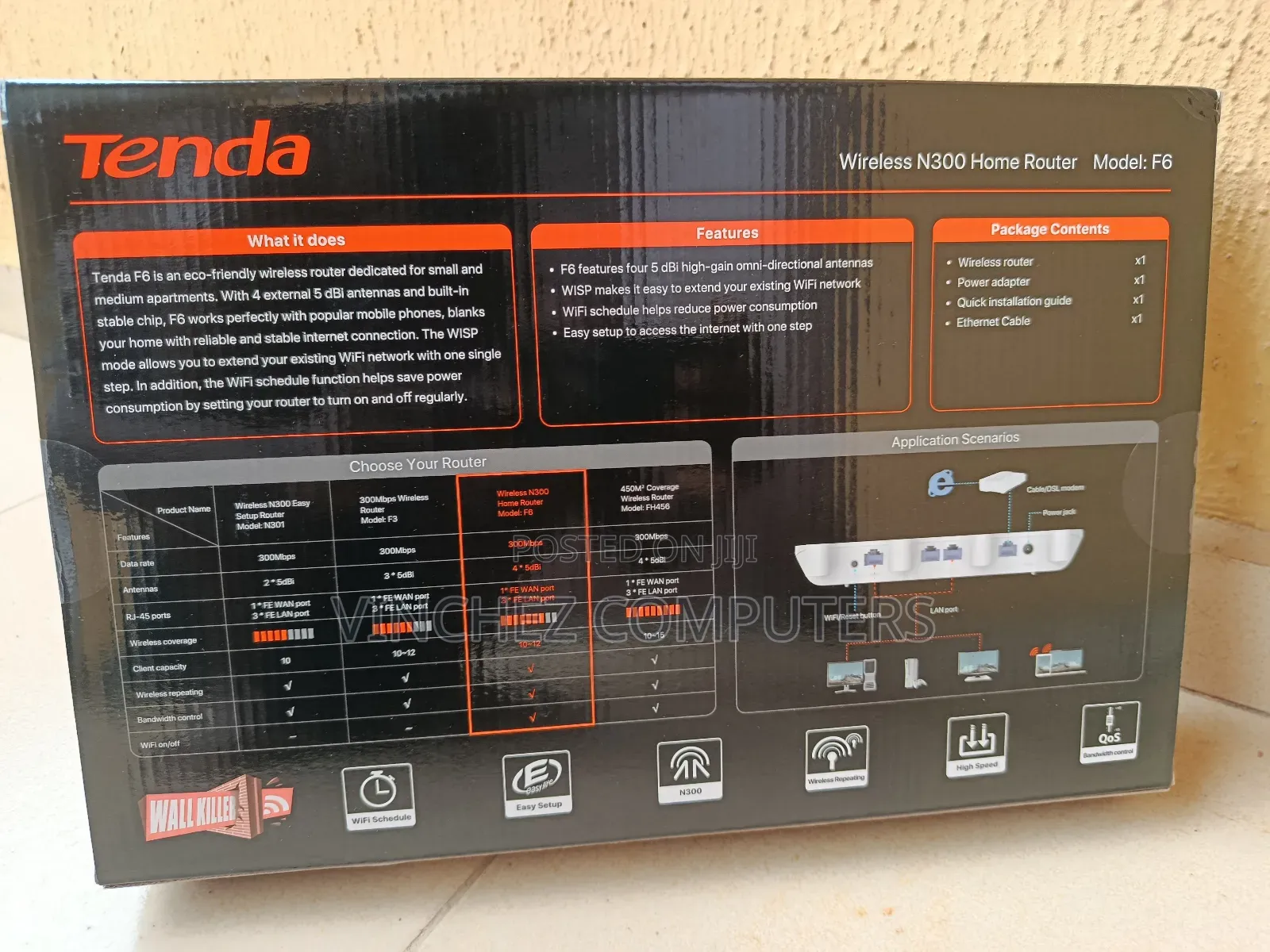Tenda Wireless Router N300 in Ikeja - Networking Products, Vinchez ...