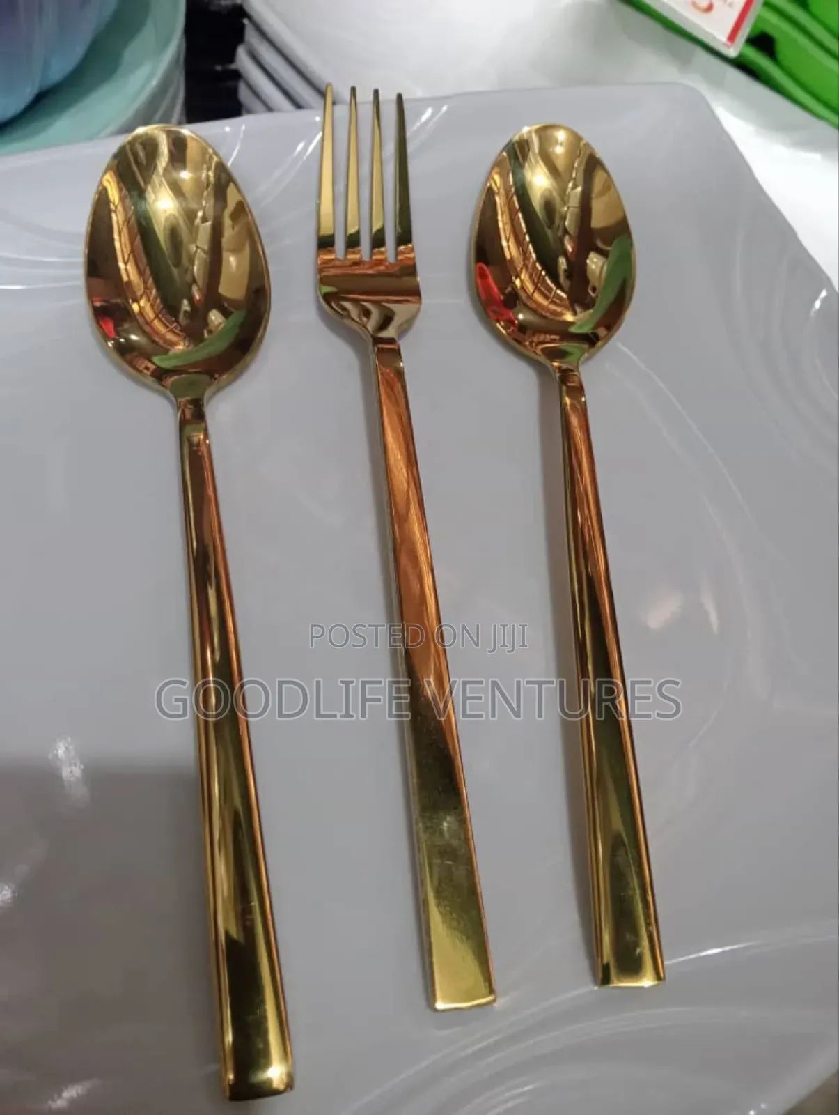 Gold Spoon and Fork in Lagos Island (Eko) - Kitchenware & Cookware, Goodlife Ventures | Jiji.ng