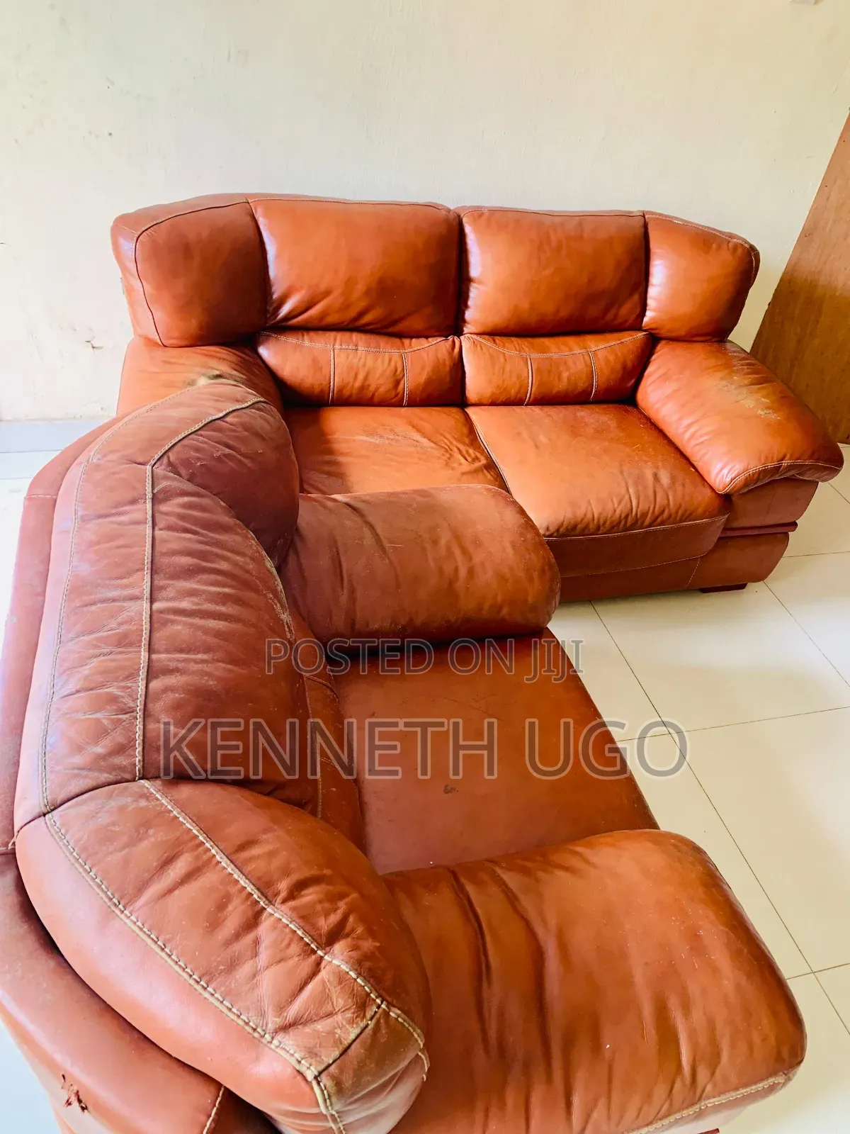 Original Lifemate Furniture Italian Leather Palour Chairs in Ajah ...