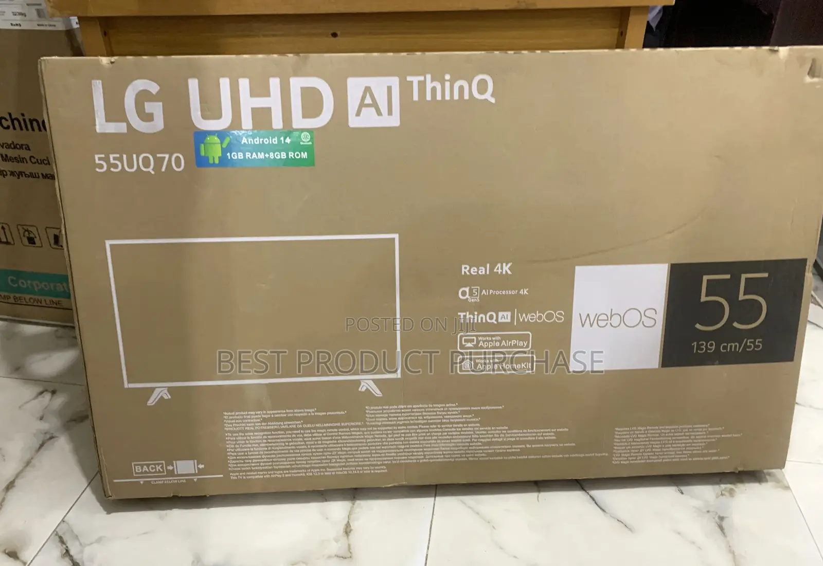 Lg Uhd 55uq70 55" Smart Tv - Frameless Led for sale - Best product ...