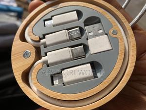 Bamboo Wooden Data Cable Set Corporate Gift in Ikeja - Accessories for ...