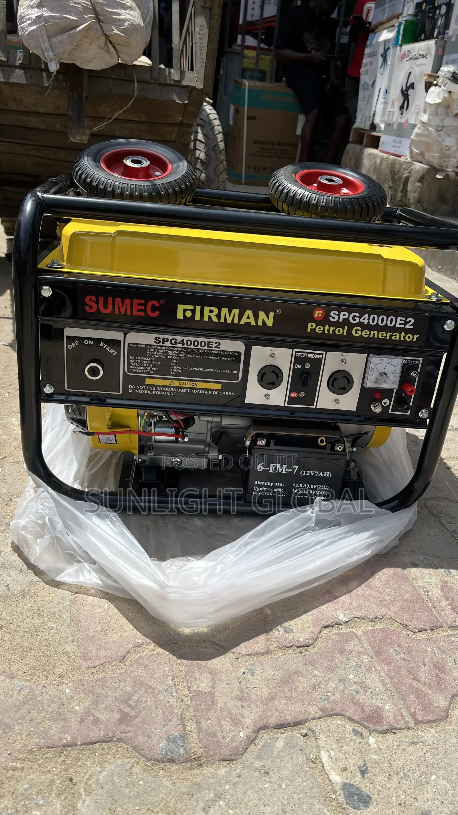 4.5kva Petrol Firman Generator for sale - SUNLIGHT GLOBAL ELECTRONICS ...
