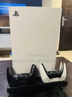 Sony Play Station 5 (Ps5 Open Box) Disk Digital•2 Pads+Cooling Stand in ...