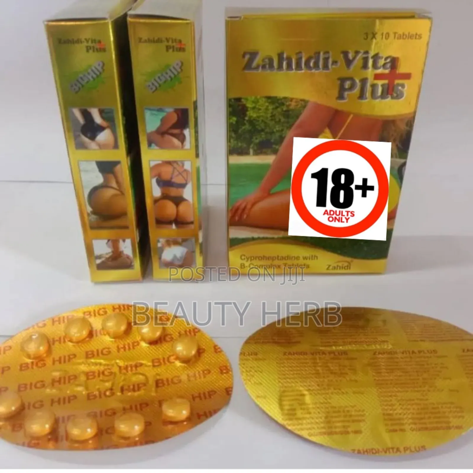 Original Zahidi Vita Plus Hips Up and Buttocks Enlargement Tablet in ...