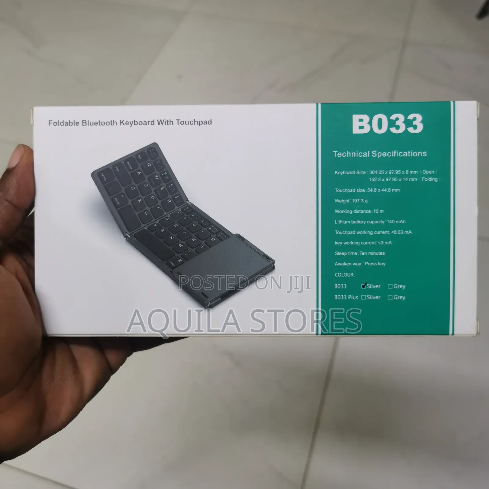 B033 Foldable Bluetooth Keyboard With Touchpad in Ikeja - Computer Accessories , Aquila Stores ...