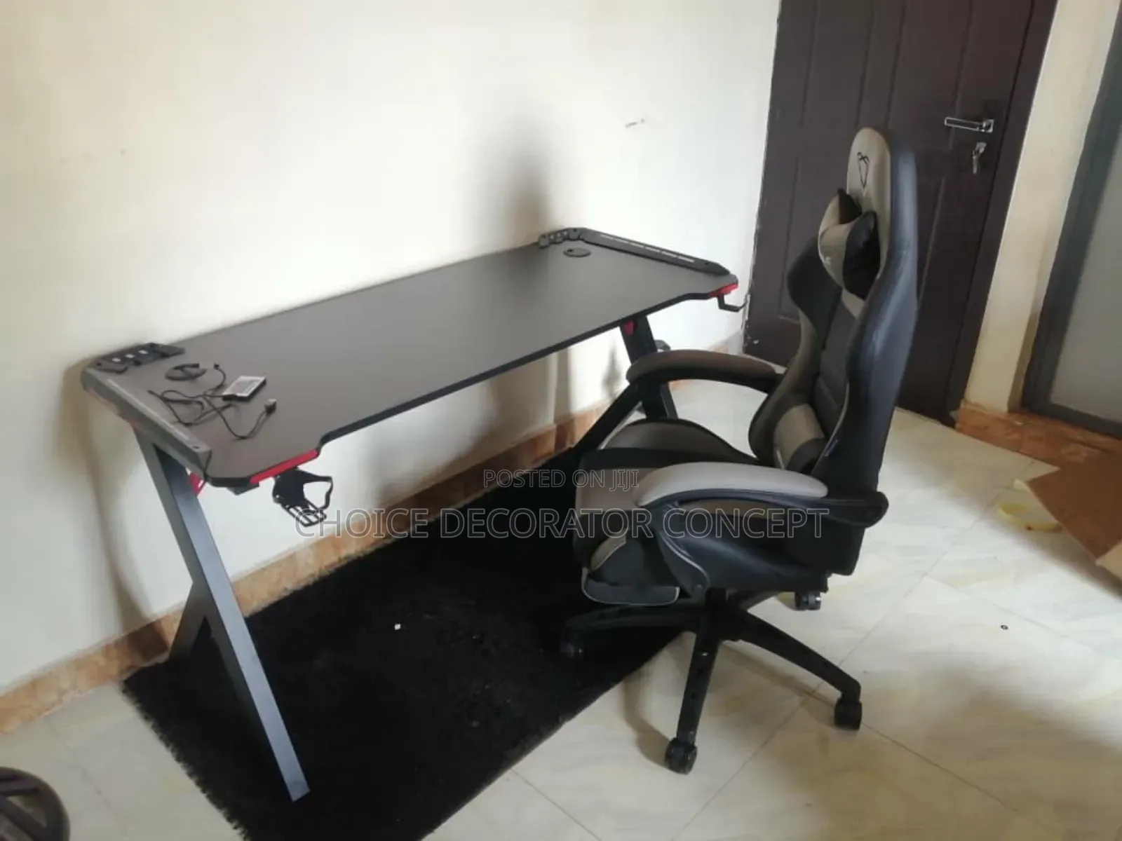 Gaming Chair With Footrest Pro Hand+Leds Gaming Table 1.2mr in Ikotun ...