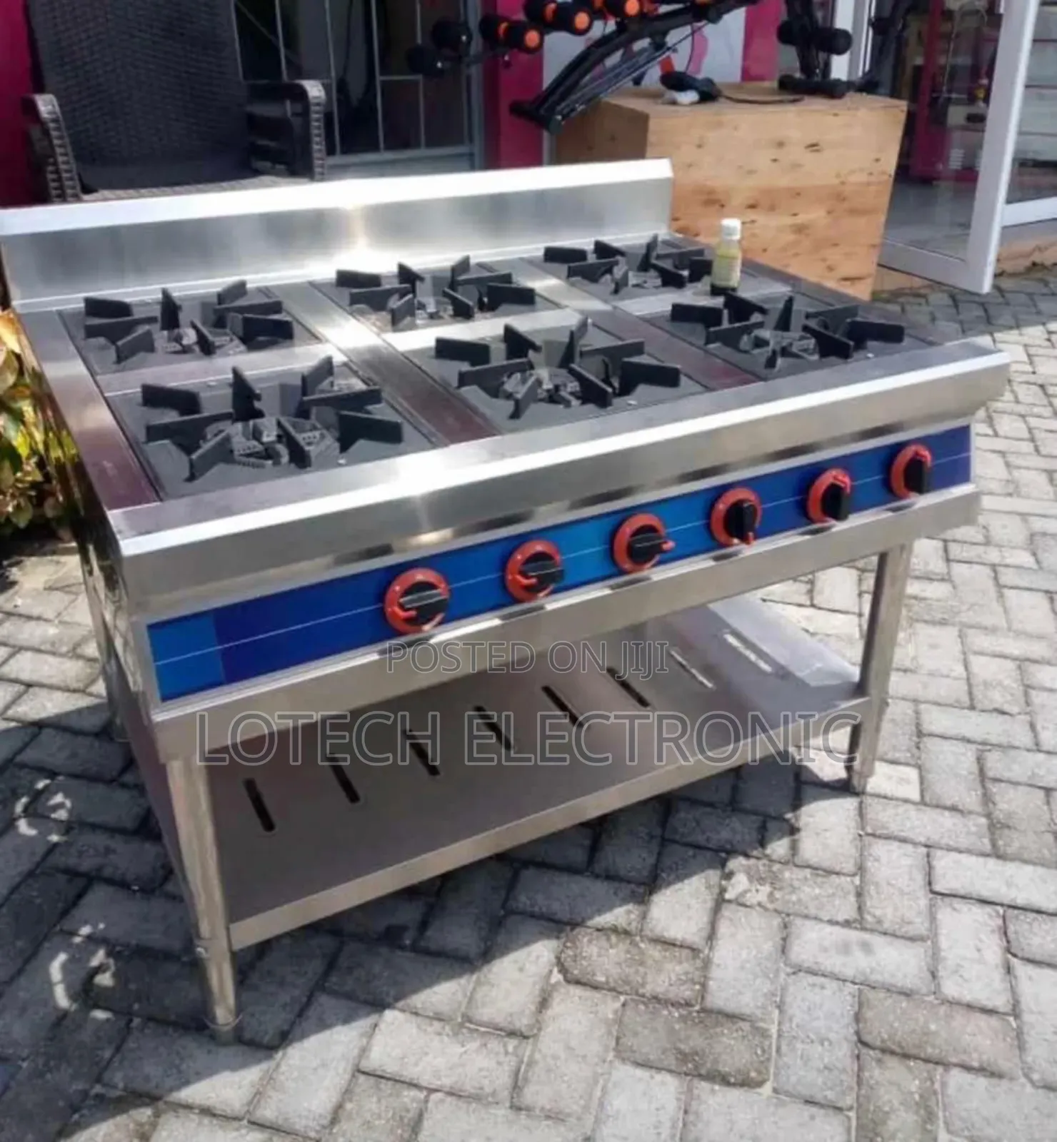 Powerful 6 Burner Industrial Gas Cooker — Heavy-Duty for Hotels in Ojo ...