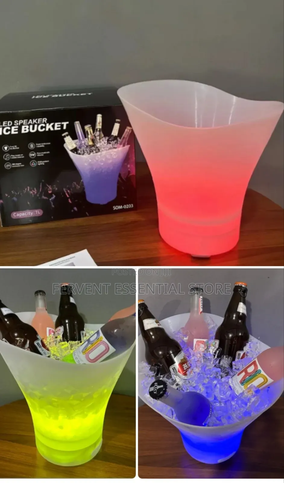 Transparent Plastic Ice Chilling Beverage Wine Bucket in Lekki ...