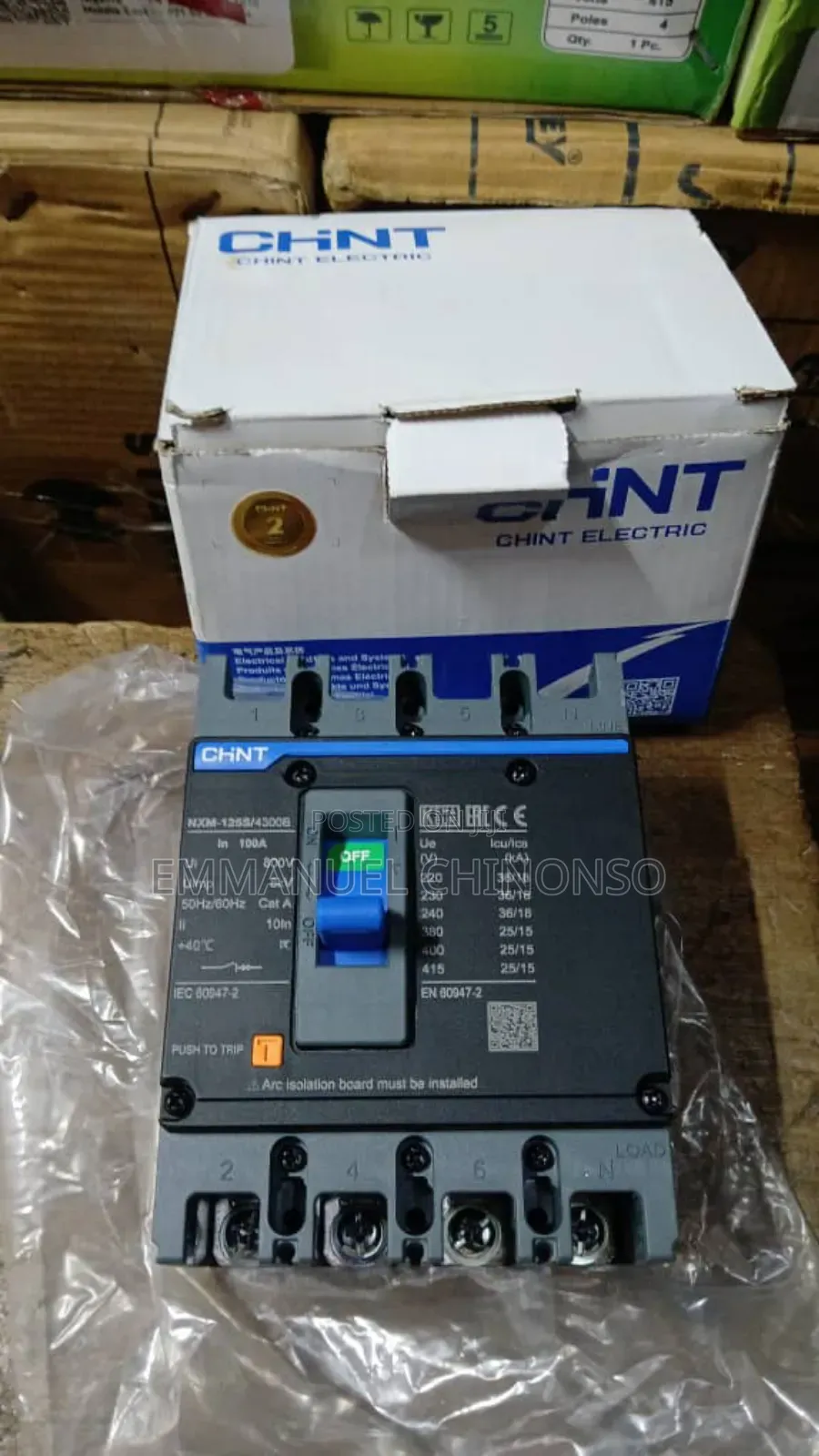 100a 4pole Chint McCb Breaker in Lagos Island (Eko) - Electrical Equipment, Emmanuel Chinonso ...