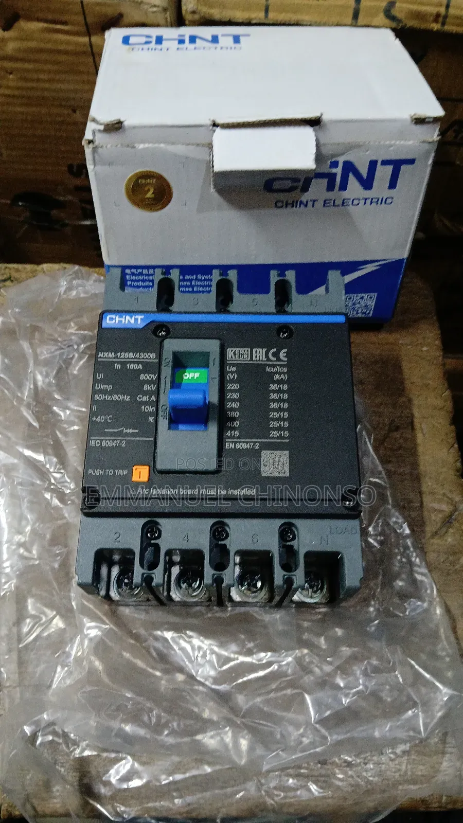 100a 4pole Chint McCb Breaker in Lagos Island (Eko) - Electrical Equipment, Emmanuel Chinonso ...