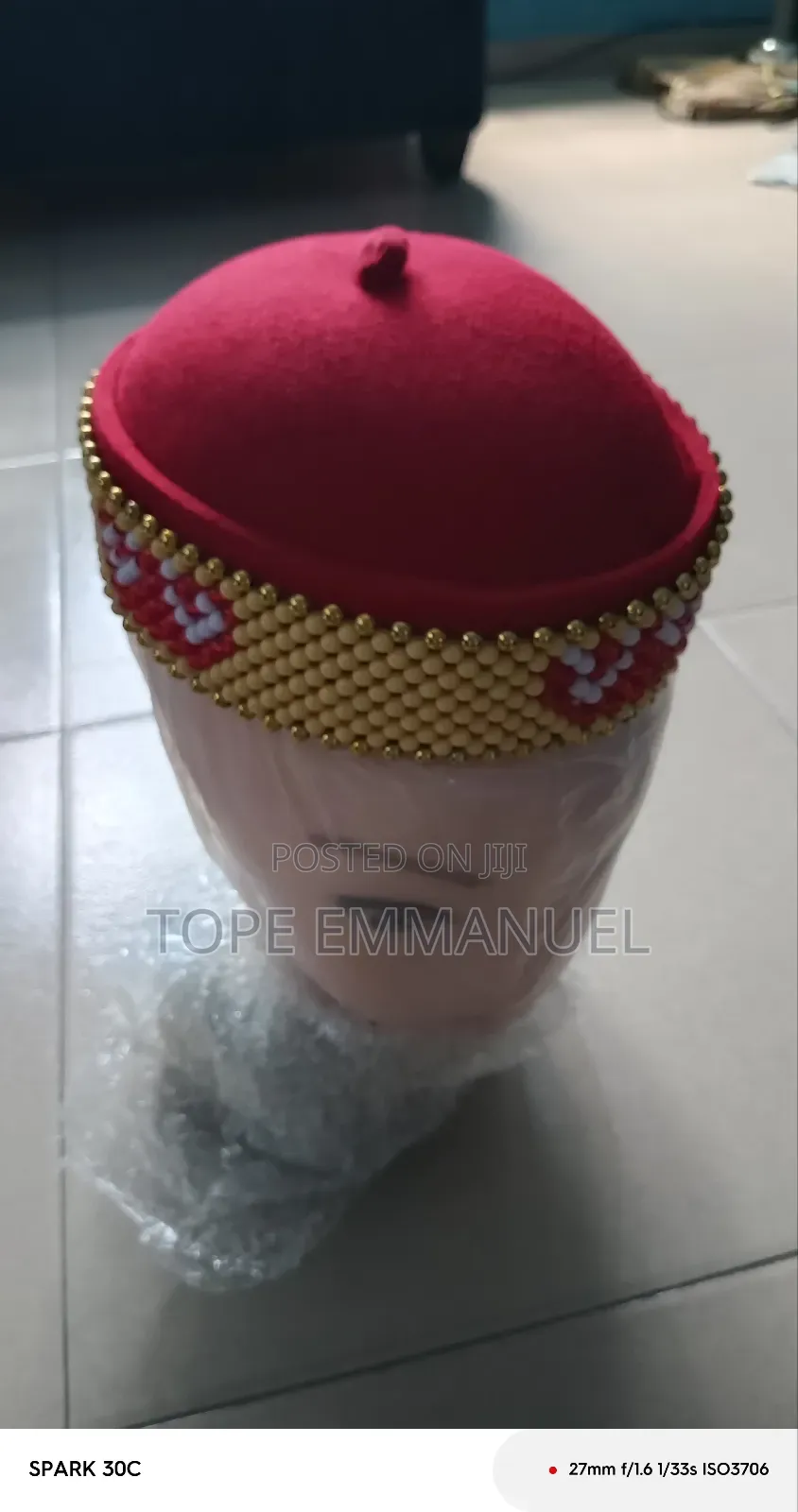 Traditional Igbo Native Chief Cap- Beaded Cap - in Surulere - Clothing ...