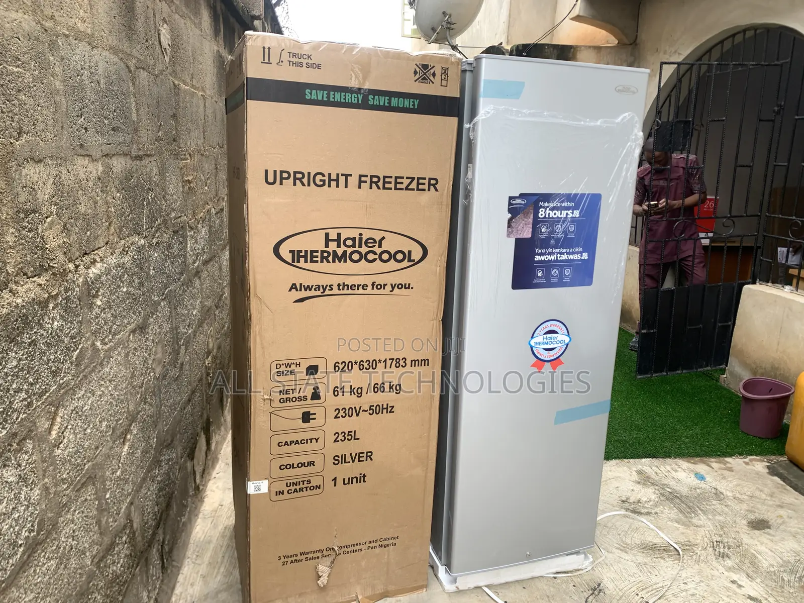 Premium Haier Thermocool 235l Freezer Hf-250bs Silver - Ice Master Dea ...