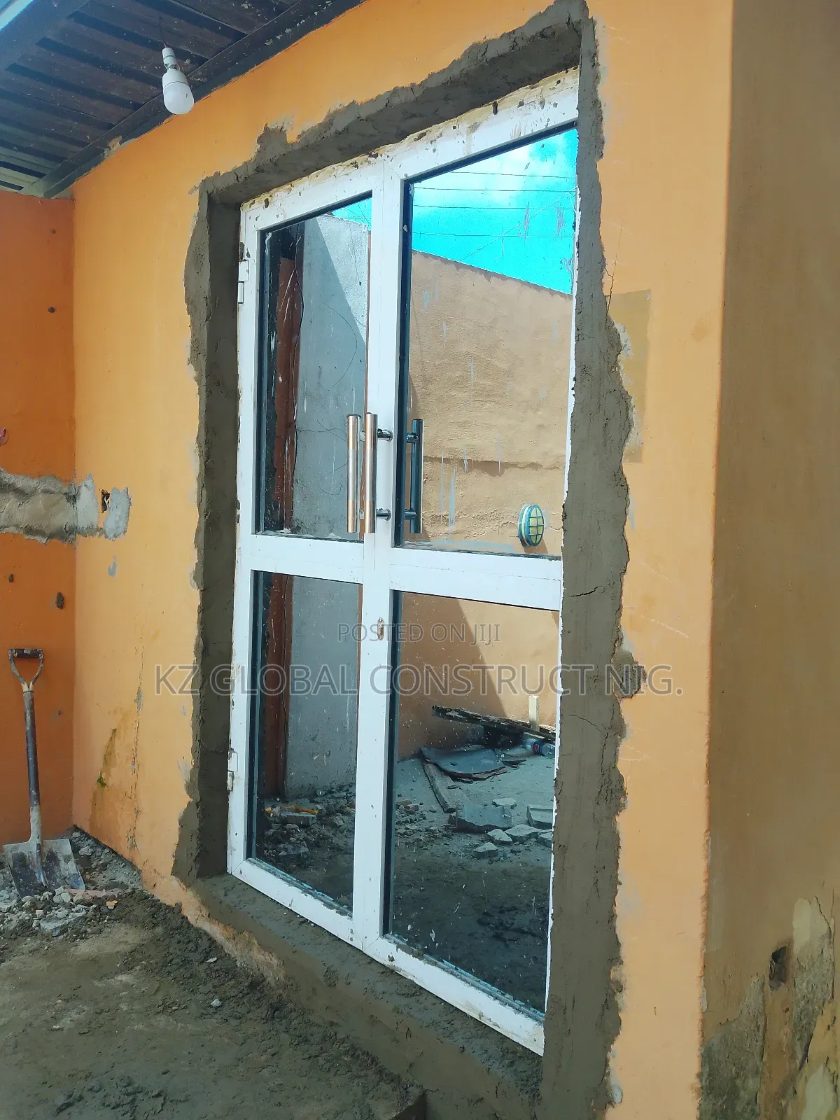 Aluminum Double Panels Hinge Door in Lekki - Doors & Security, Mudasiru ...
