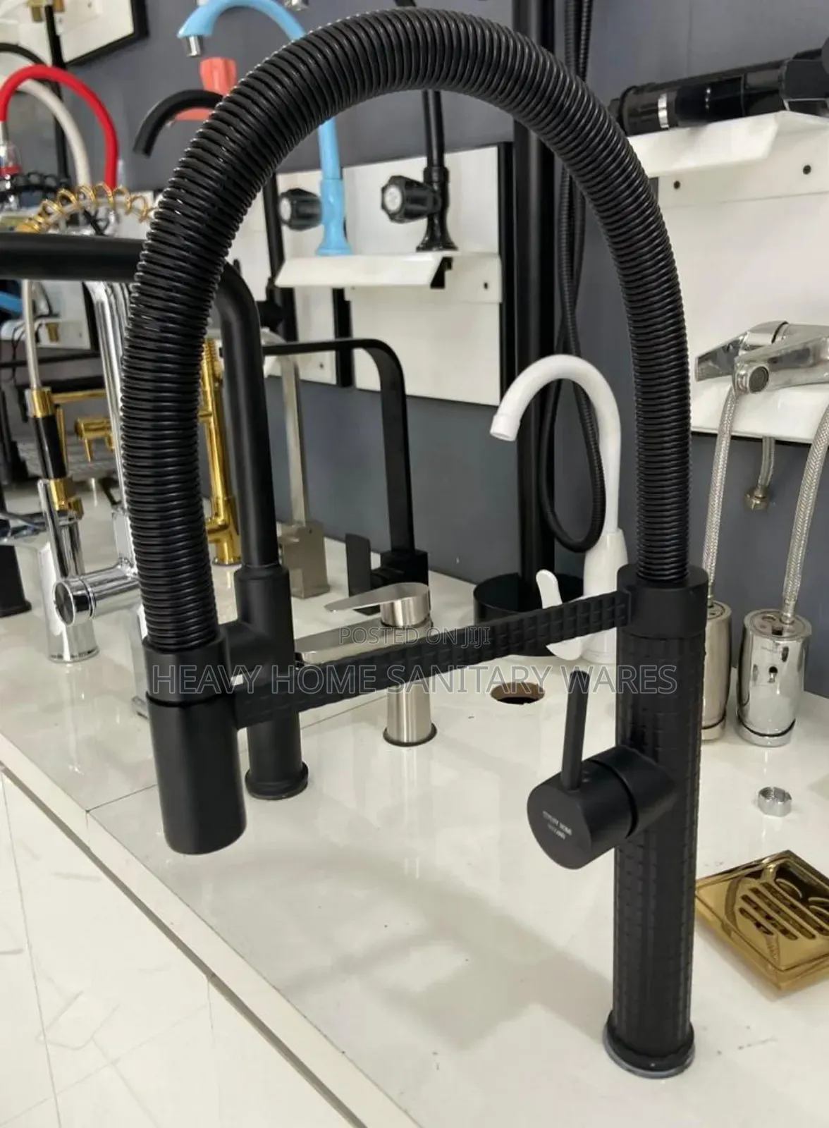 Pure Black Sink Mixer Tap in Orile - Plumbing & Water Systems, Heavy ...