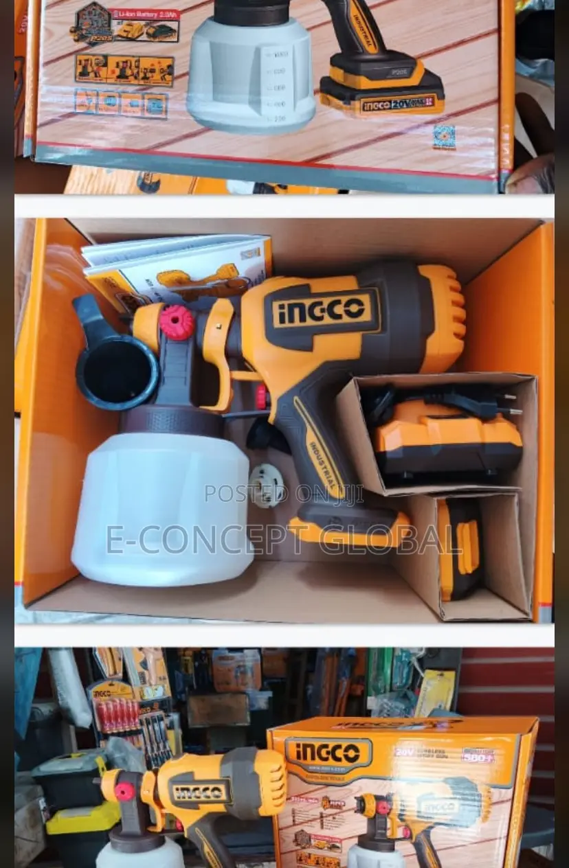 Ingco-cordless-spray-gun-20v-lithium-ion-paint-sprayer in Lagos Island ...