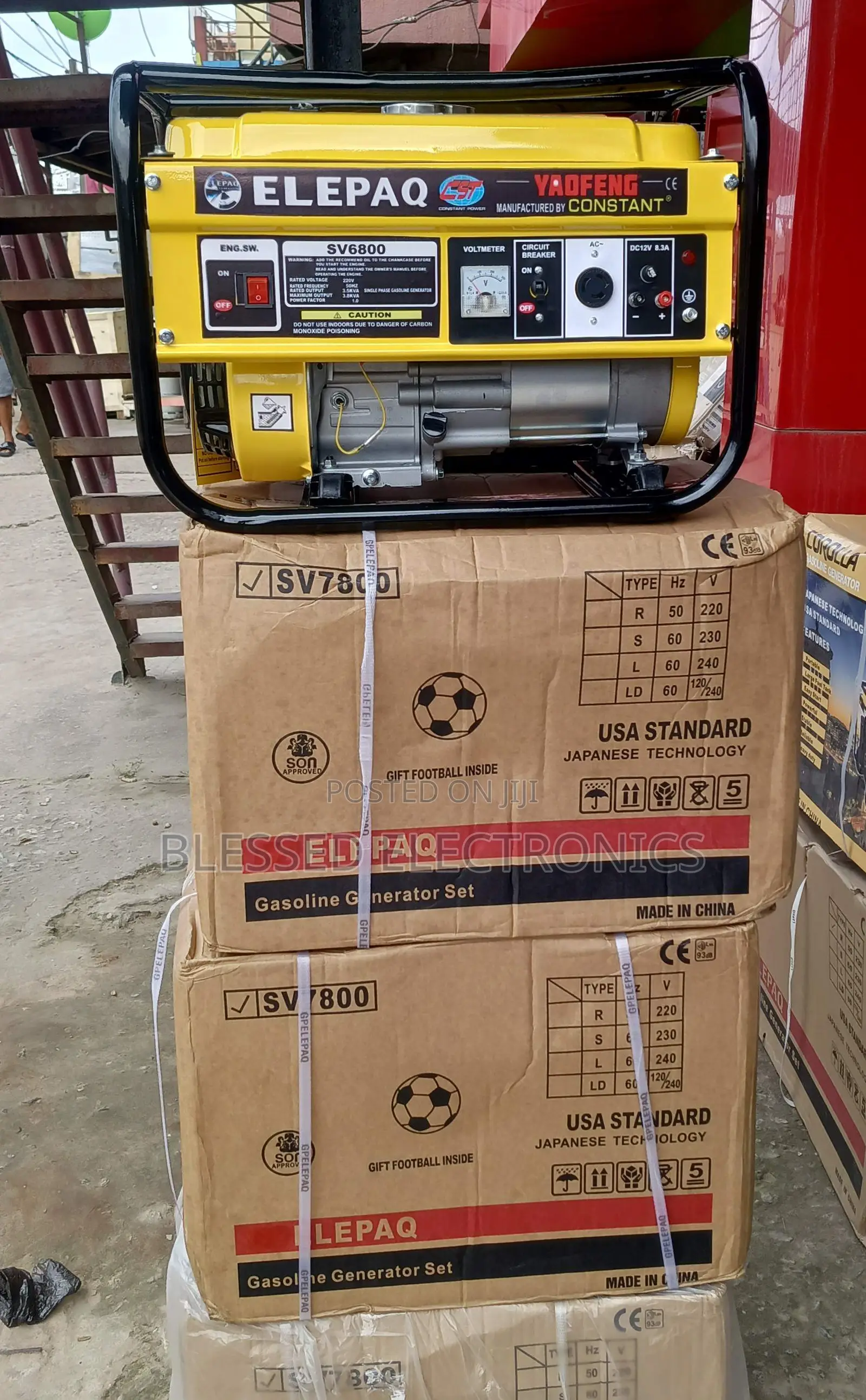 Elepaq 3.5kva Petrol Original Generator 100% Copper Wire 1 Year Warran in Ikeja - Electrical ...